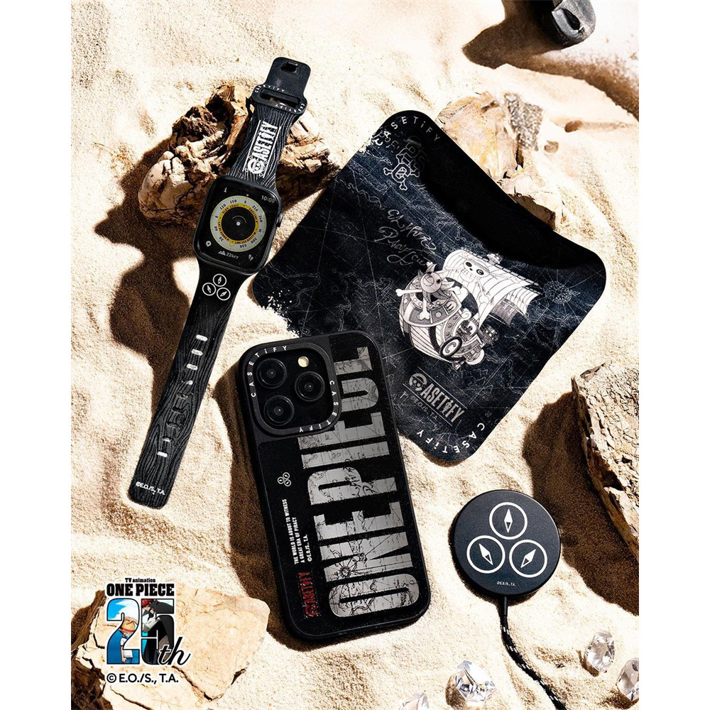 Casetify X ONE PIECE แผนที่กรณีแม่เหล็กดูด Sliver กระจก IPhone กรณี IPhone 15 14 13 12 Pro Max ...