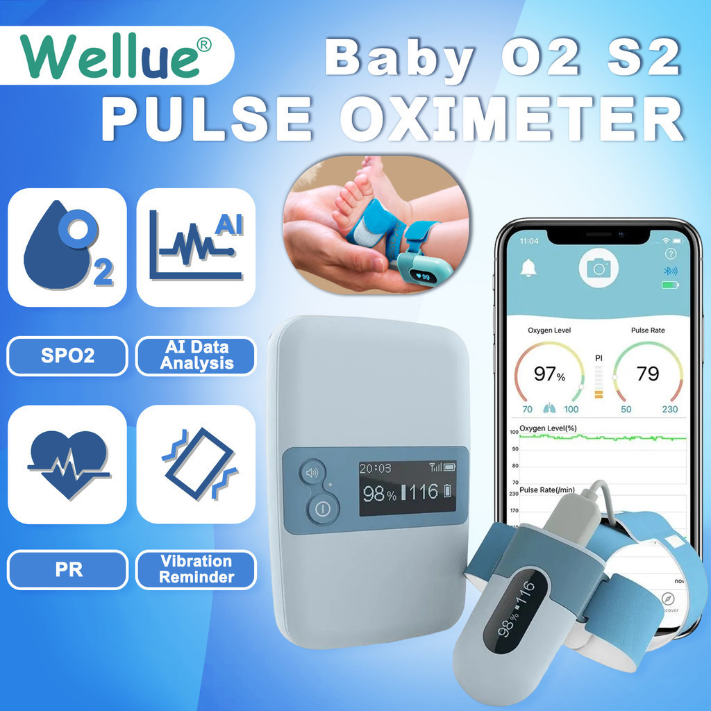 Viatom BabyO2 Heart Rate Monitor Sensor Baby Pet Monitors Baby ...