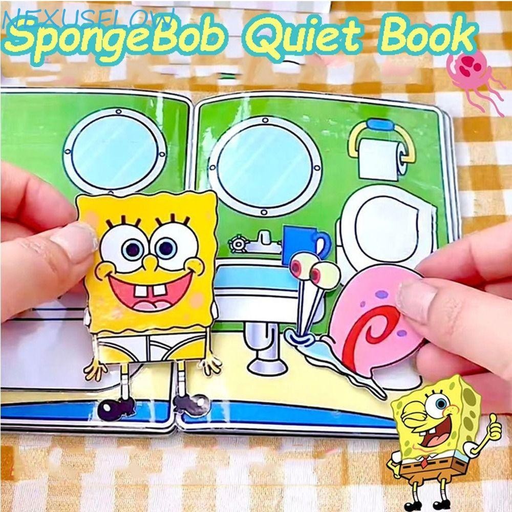 Nexusflow SpongeBob Quiet Book, Busy Book โฮมเมด Beanie Book วัสดุ Pack ...