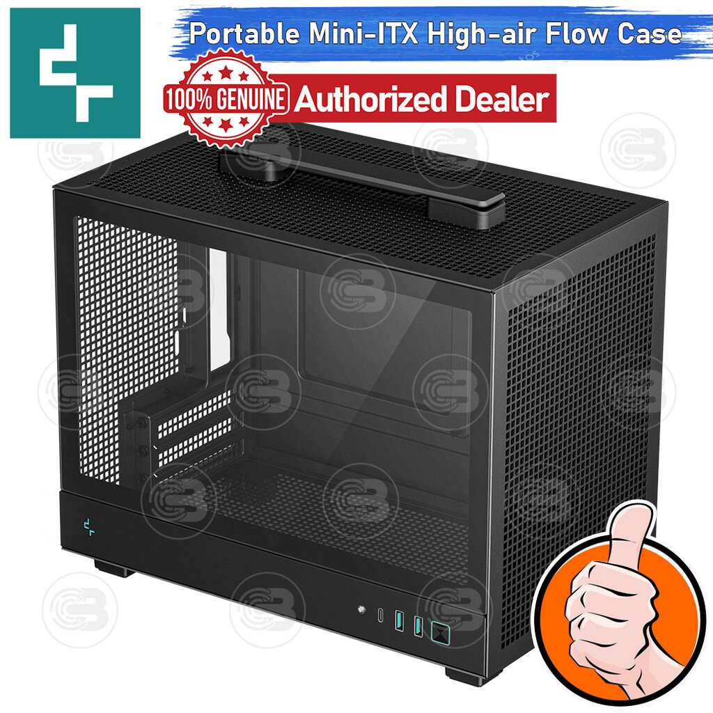[CoolBlasterThai] DEEPCOOL CH160 Mini-ITX High-Airflow PC Case Black ...