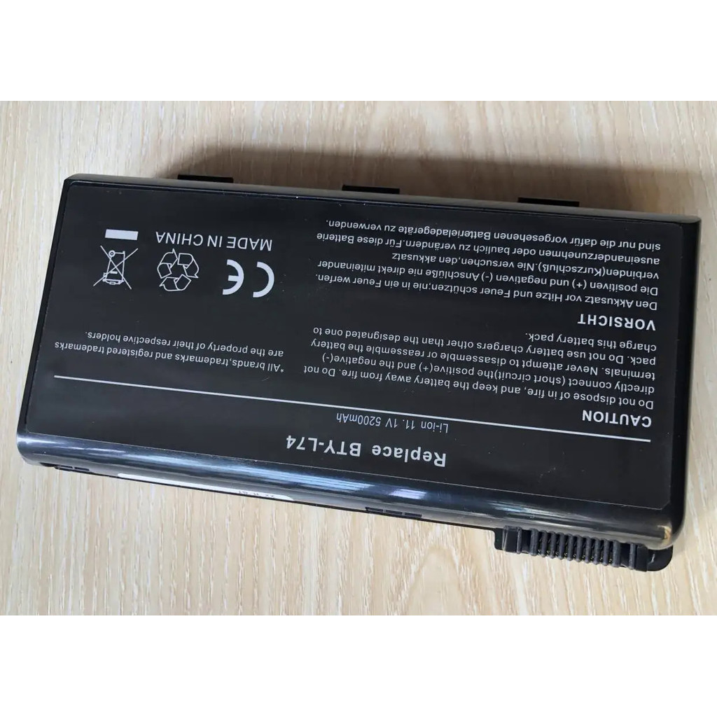 4400mAh แบตเตอรี่แล็ปท็อป BTY-L74 For MSI BTY-L75 MS-1682 A5000 A6000 ...