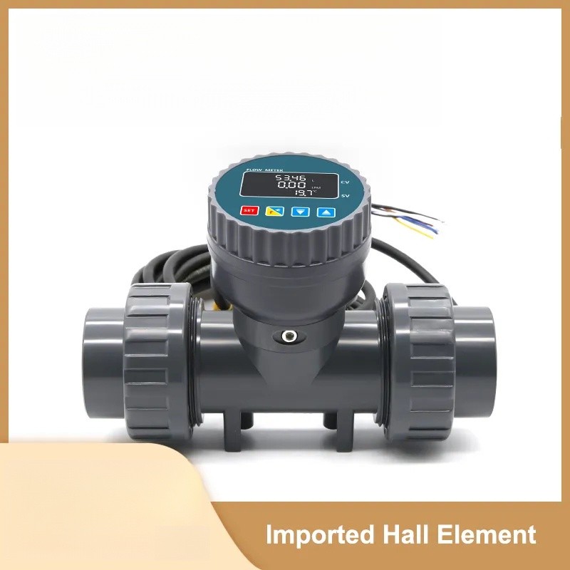 Smart LCD Digital Display Flowmeter RS485 Electronic Flowmeter PVC ...