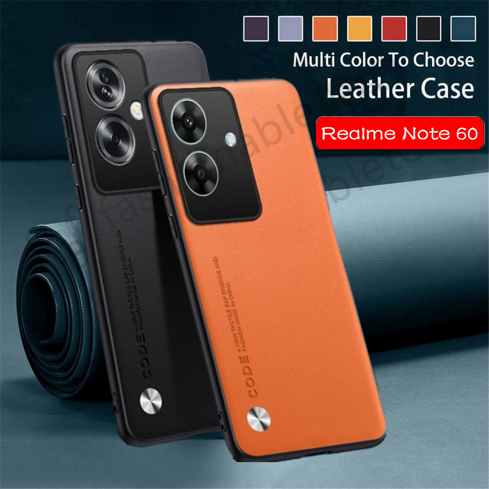หนัง PU Texture เคสโทรศัพท์สําหรับ Realme หมายเหตุ 60 X 50 6 0 X 5 0 ...