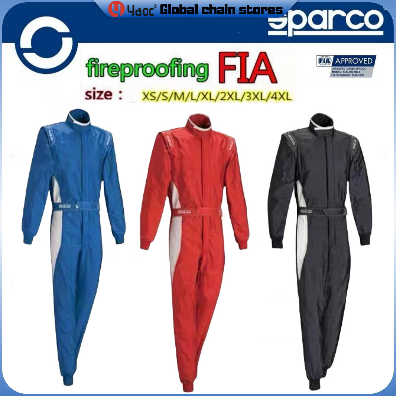 Yyaoc® sparco Flame Retardant Racing Suit All Cotton ...