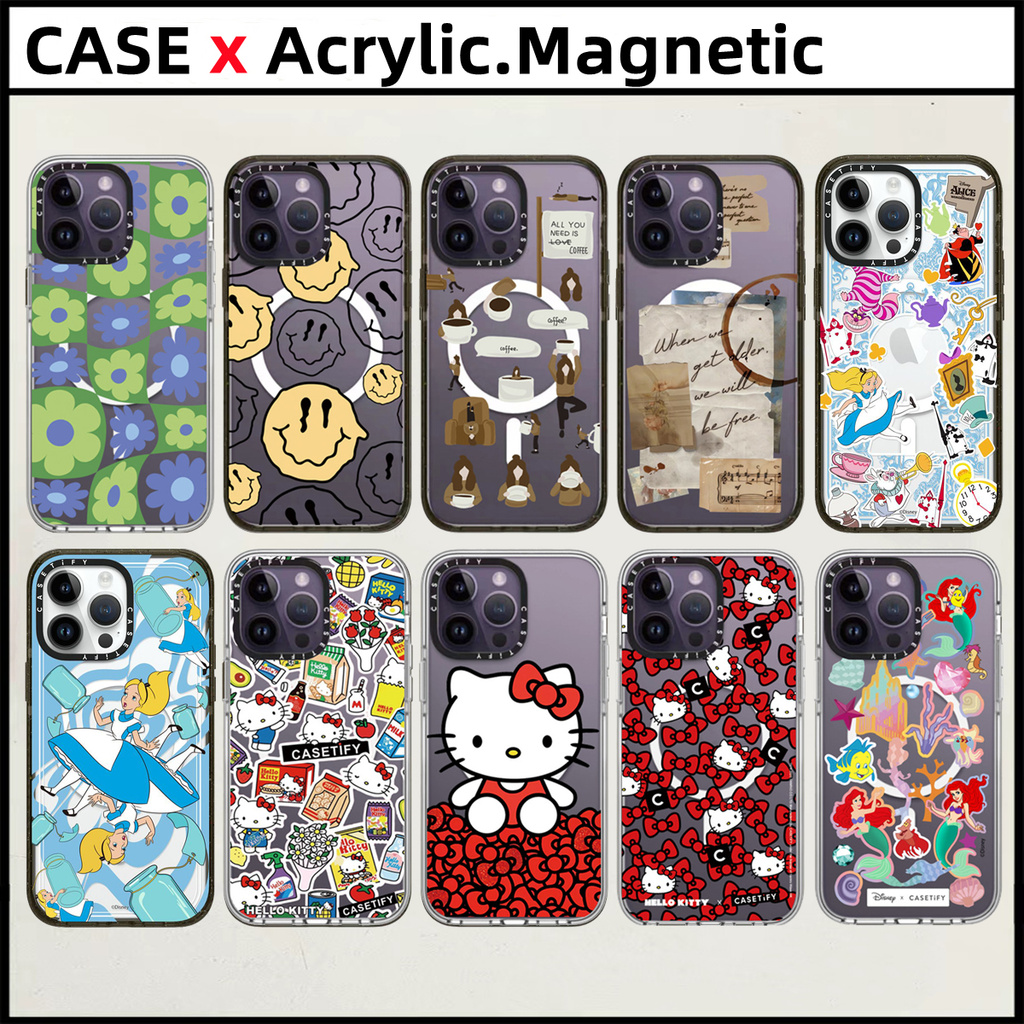 Casetifyalices Adventures in Wonderland เคสแม่เหล็กอะคริลิคสําหรับ ...