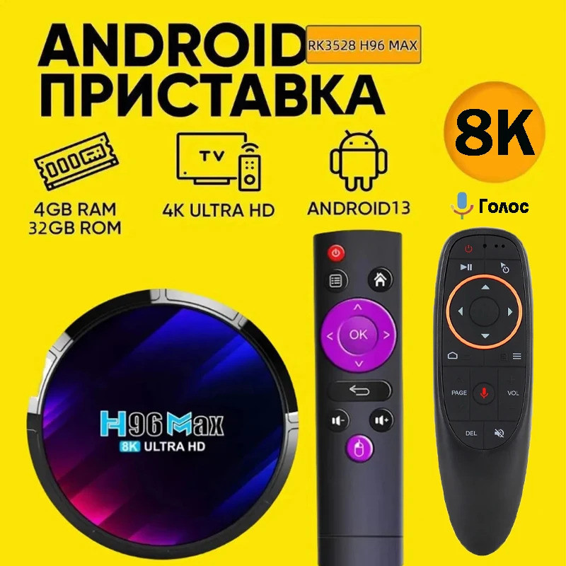 ทีวีกล่อง H96 MAX RK3528 Android 13 Rockchip 3528 Quad Core 64บิต ...