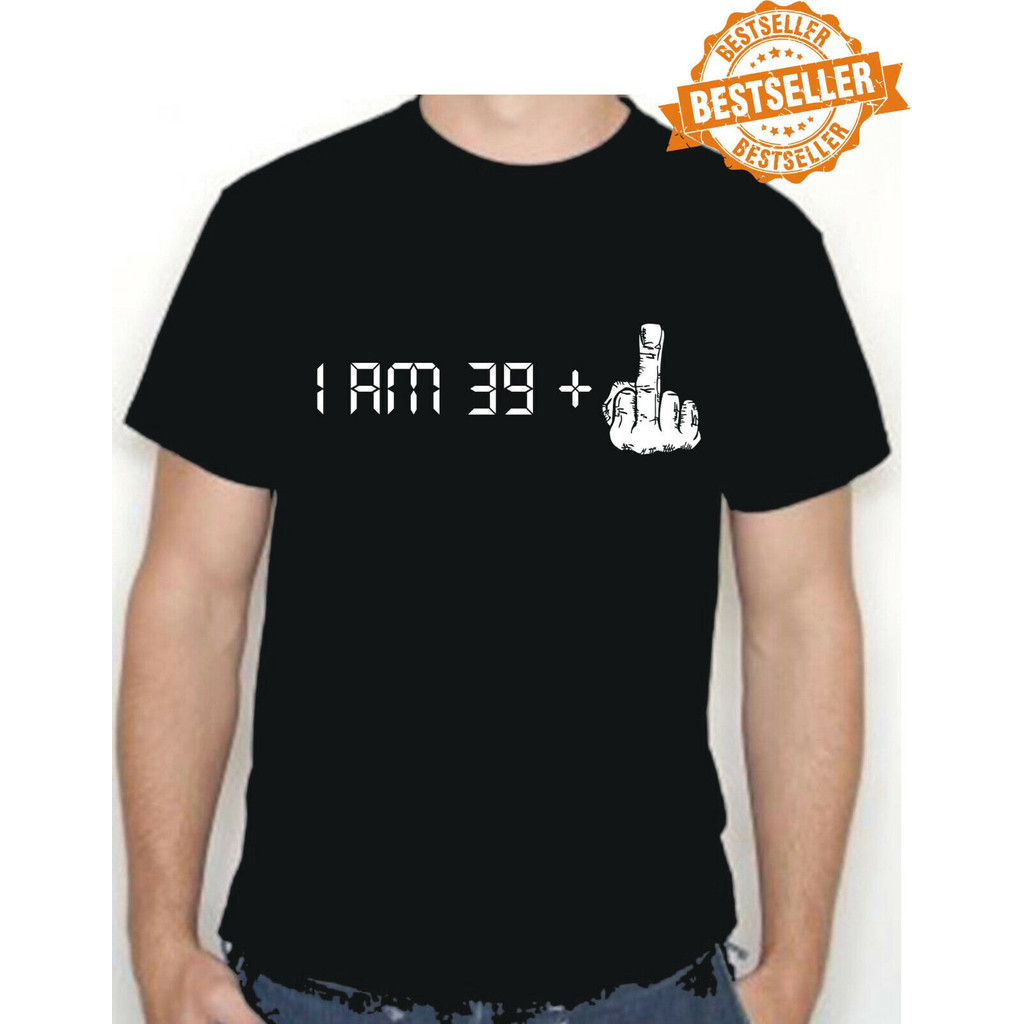 40th Birthday T-Shirt / IM 39 + 1 / Middle Finger / Rude / Funnyes ...