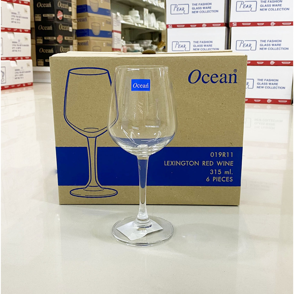 [กล่อง 6ใบ /019R11] แก้วไวน์ แก้วไวน์แดง 315 มล. Ocean Lexington Red Wine Glass ; Box of 6 ...