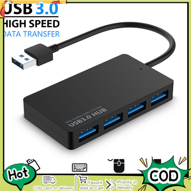 ความเร็วสูง Usb 3.0 Hub Multi Usb Splitter 4-port หลาย Expander Adapter อุปกรณ์เสริมคอมพิวเตอร์ ...