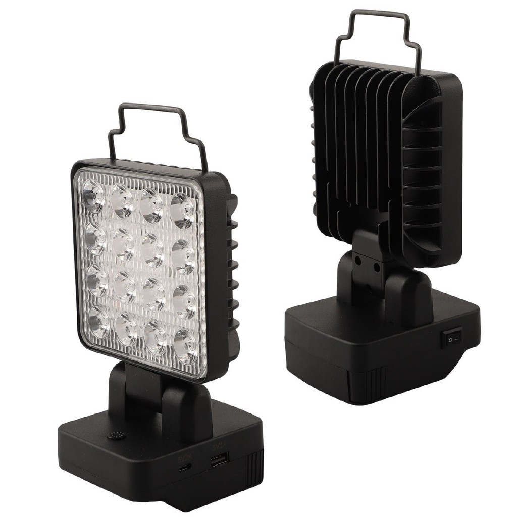 JOYLF ไฟทํางาน LED ไร้สายแคมป์ปิ้งสําหรับแบตเตอรี่ Metabo 18V BS18 LT ...