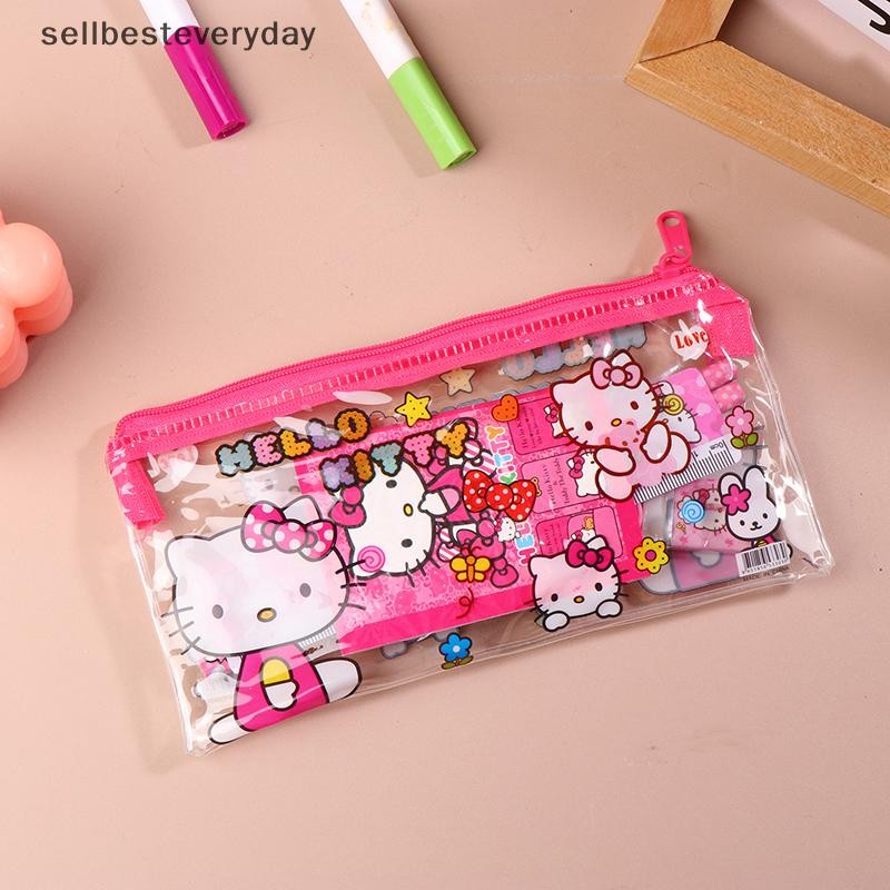 SETH Hello Kitty ชุดเครื่องเขียน Sanrio KT Cat ดินสอไม้บรรทัดยางลบ ...