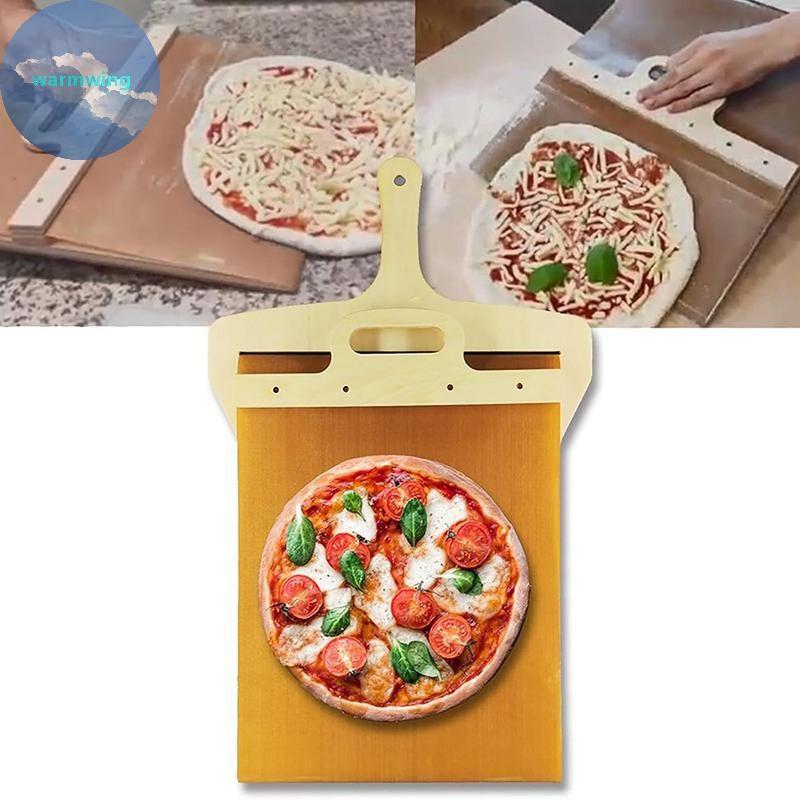 Warmwing เลื่อนพิซซ่า Peel พลั่ว Non-stick Peel ครัวเบเกอรี่เครื่องมือพลาสติก Handle Transfer ...