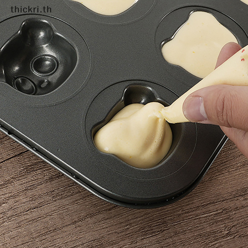 Tt Bear แม่พิมพ์อบกระทะ Non-Stick เหล็กคาร์บอน DIY น่ารักแม่พิมพ์เค้ก ...