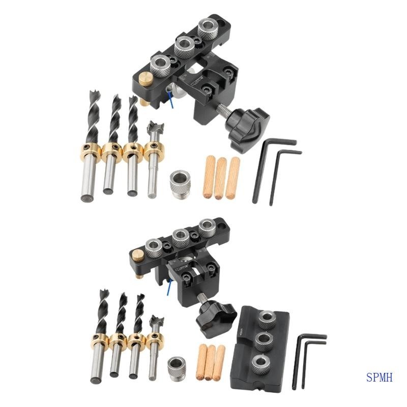 Super Quick Clamp 3 in 1 งานไม้ Dowelling Jig ปรับเจาะคู่มือ Puncher ...