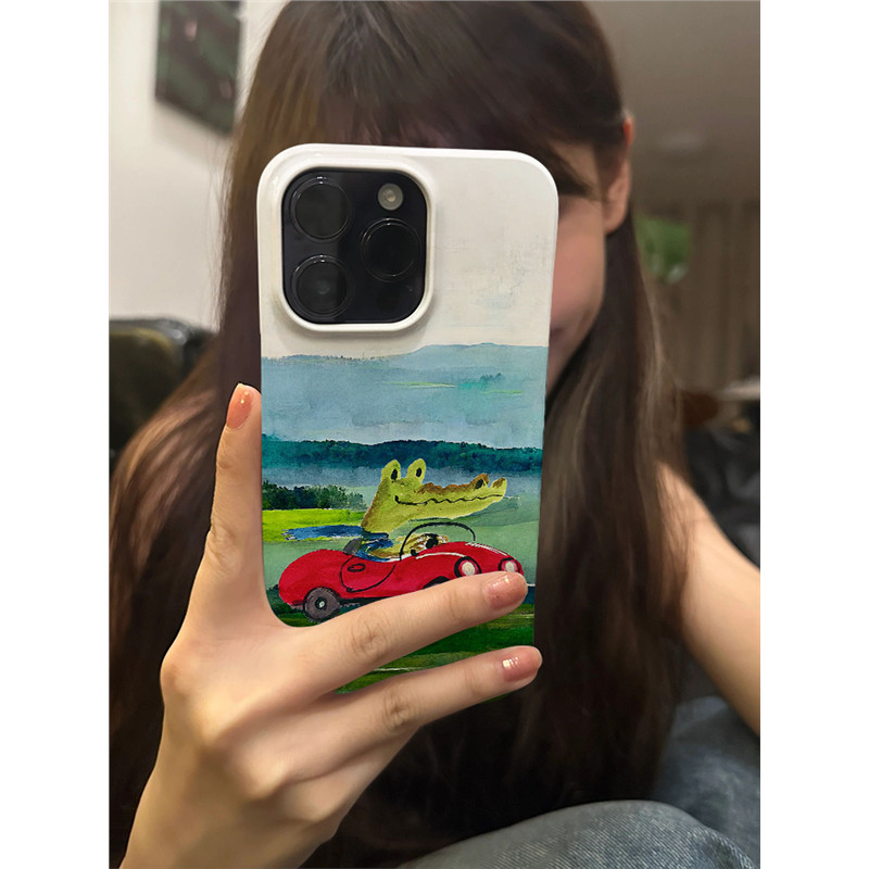 Iphone Doodle จระเข้ Joyride Niche Advanced Sense Art บุคลิกภาพ ...