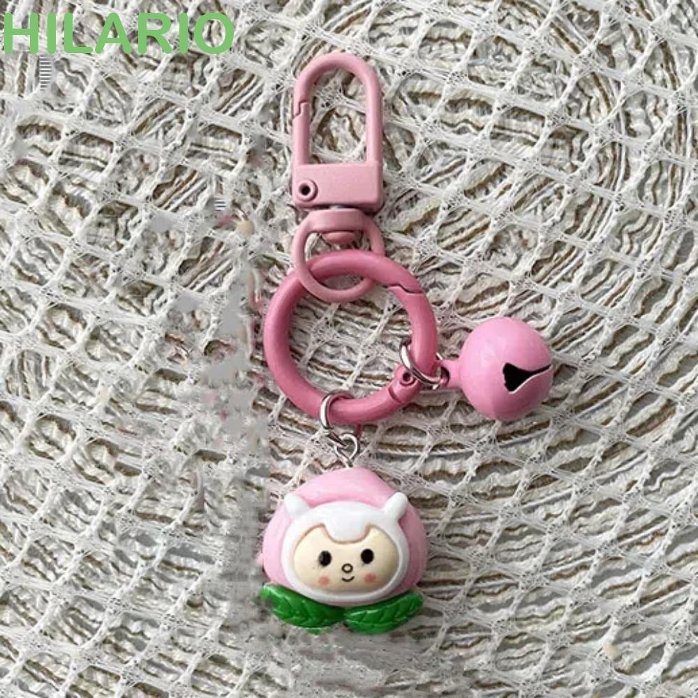 พวงกุญแจ HILARIO Crybaby, เรซิ่น DIY Labubu Key Ring, Handmade Bell สต ...