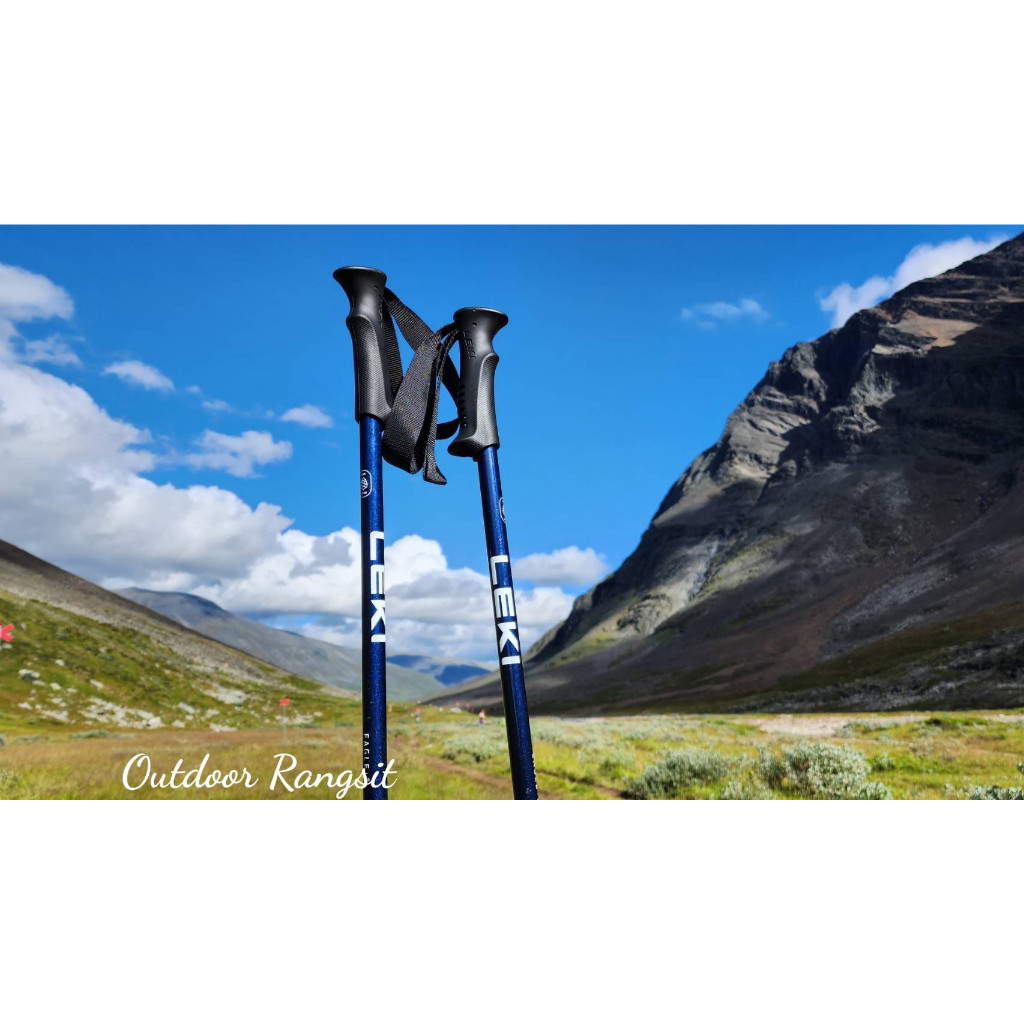 ไม้เท้า ไม้เท้าเดินป่า Leki รุ่น Eargle สี Midnight Blue Dark Metallic ...