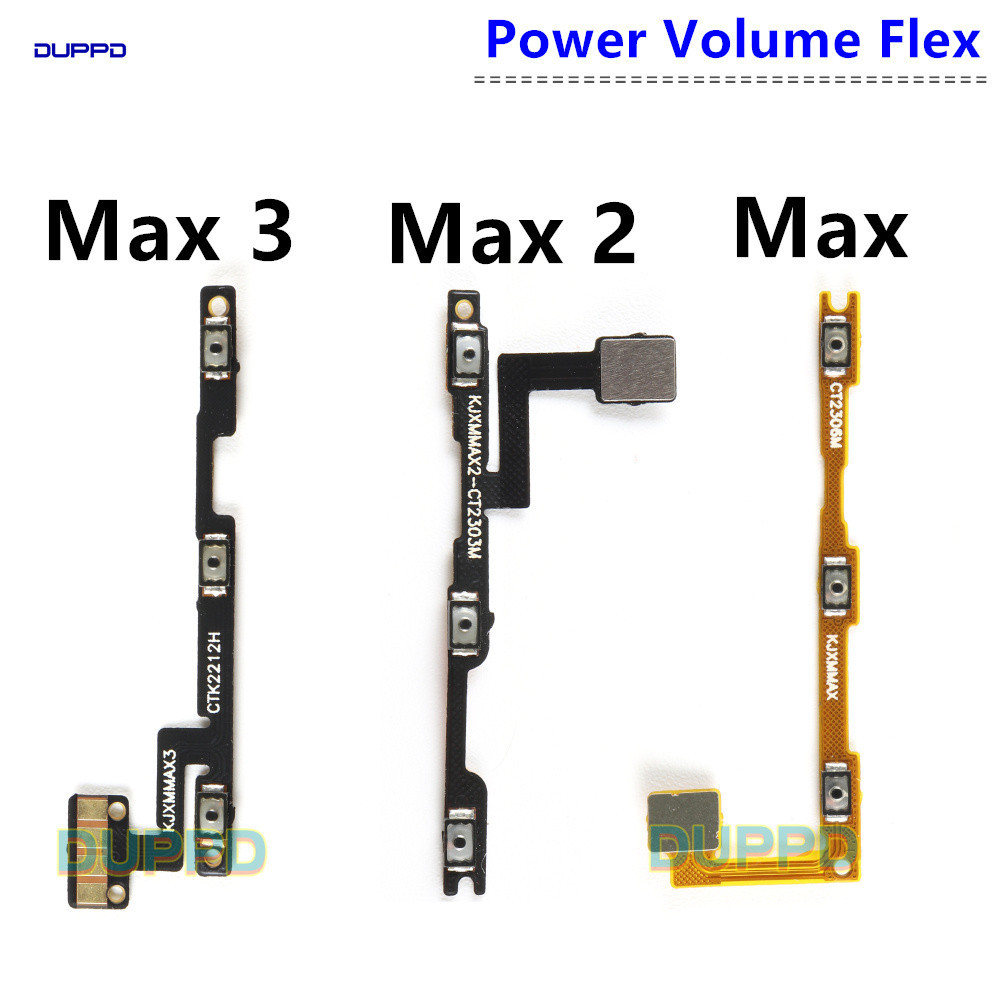 1pcs Power ON OFF Mute Switch ควบคุมปุ่มปรับระดับเสียง Flex สําหรับ Xiaomi Mi Max Mix 2 3 Max2 ...