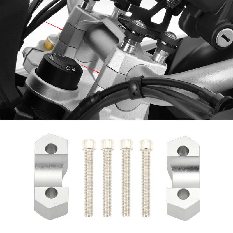 MO CNC Motorcycle Riser Lifting Handlebar Clamp For BMW F850GS F850 GS ...