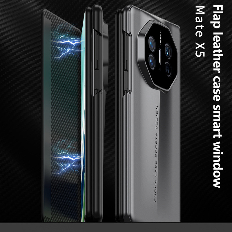 Magnetic Flap Blade ซองหนังป้องกันกรณีสําหรับ Huawei Mate X3 Mate X5 ...