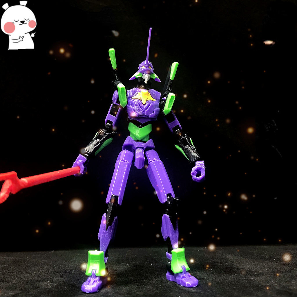 Eva Evangelion Unit-01 Moving สีม่วง Mantis Terminator ประกอบรุ่นตัวเลข ...