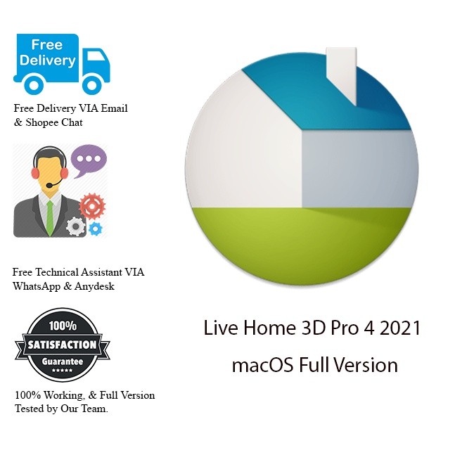 Live Home 3D Pro 4 2023 macOS Full Version | Shopee Thailand