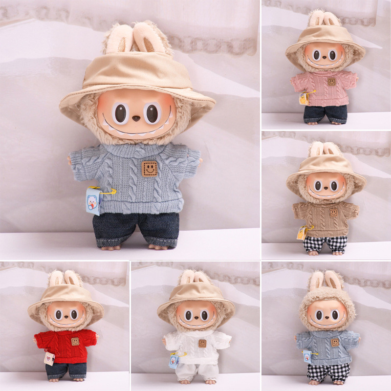 15 ซม. 17 ซม. เสื้อผ้า Labubu Macaron V1 V2 Baby Three V3 Mini Baoao ...