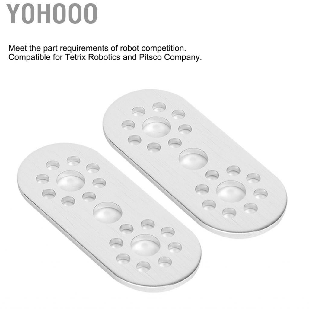 Yohooo 2 ชิ้น 3 รูแผ่นอลูมิเนียมสำหรับ Pitsco Tetrix Robotics อะไหล่ ...