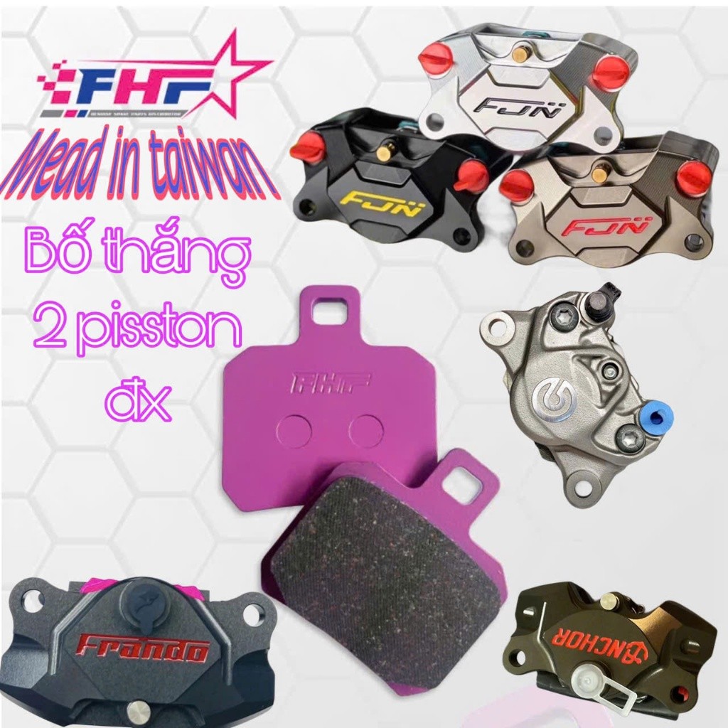 Fhf racing ผ้าเบรคสมมาตร 2 ลูกสูบ BB - Frando - Nissin - Anchor ...