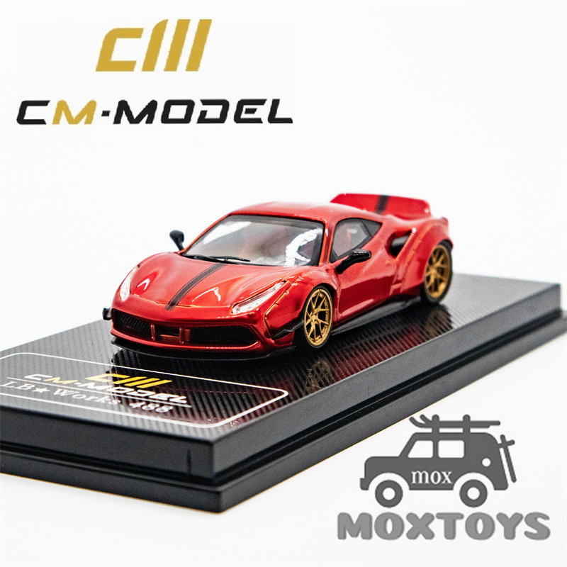Cm Model 1:64 LBWK 488 Widebody Metallic red รถโมเดลDiecast | Shopee Thailand