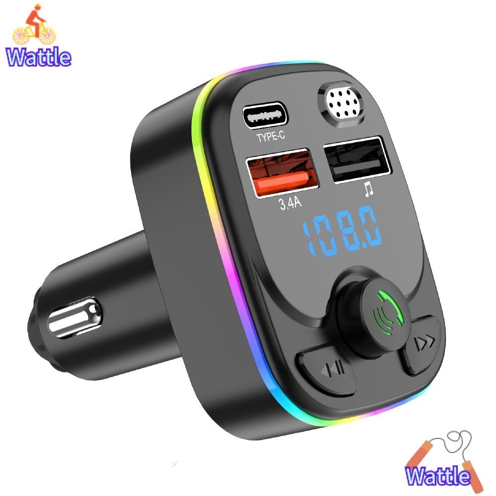 Wattle เครื่องส่งสัญญาณ FM, บลูทูธ USB FM Modulator, อะแดปเตอร์ 20W ...