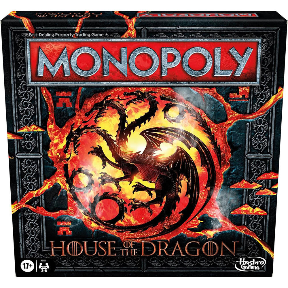 House of The Dragon Game of Thrones Monopoly Board Game Toy Dragon ...
