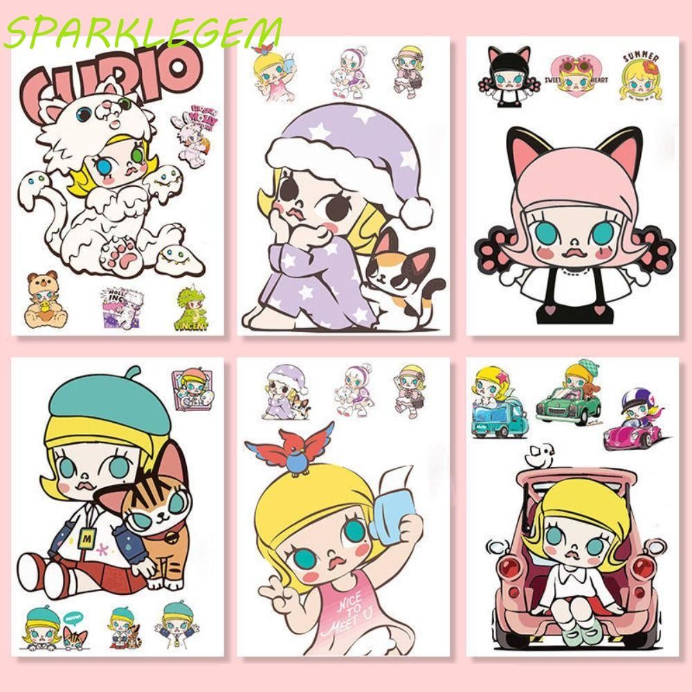 Sparklegem สติ๊กเกอร์แล็ปท็อป, POP Mart MOLLY Phone Decals, Graffiti ...