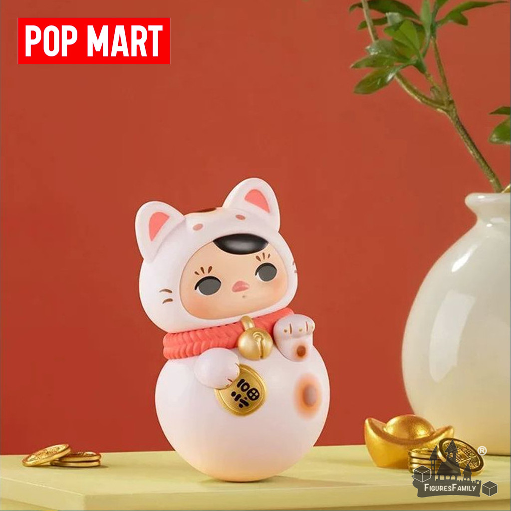 [ของแท้] POPMART PUCKY ชุดซีรีส์ Roly Poly Kitty 16 ดีไซน์และสไตล์ลับ ...
