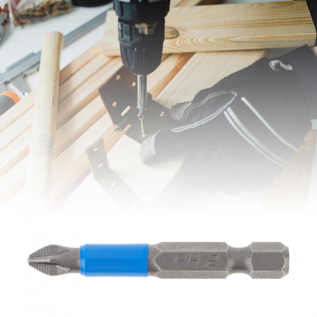 S2 เหล็ก 1/4 นิ้ว PH2 x 50 มม. Hex Shank Cross Head เจาะ Cross Slot ไข ...