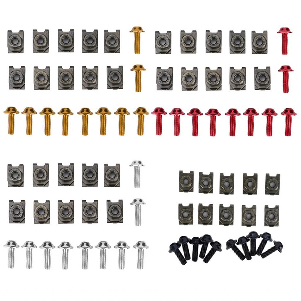 5x16MM รถจักรยานยนต์ Fairing Body Bolt ชุดสกรู Spire Speed Fastener ...