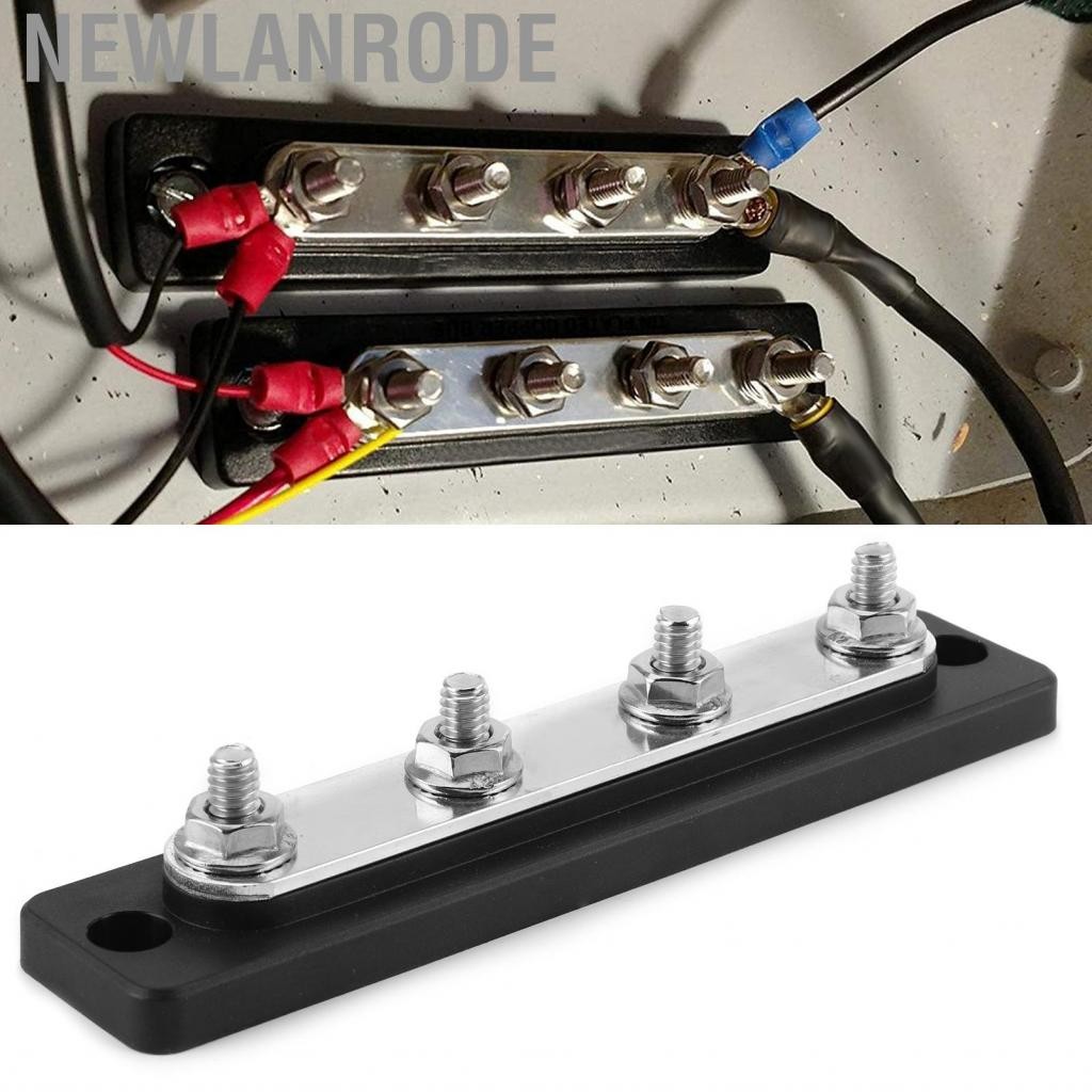 Newlanrode 100A Bus Bar 4 จุดสายไฟขั้วต่อ Busbar Board สำหรับรถบรรทุก ...