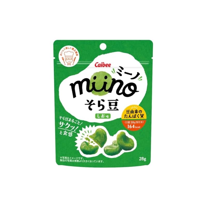 《JAPAN》★Mino Calbee Miino Edamame Salt Flavor Snack 28g (x 12) | Shopee ...