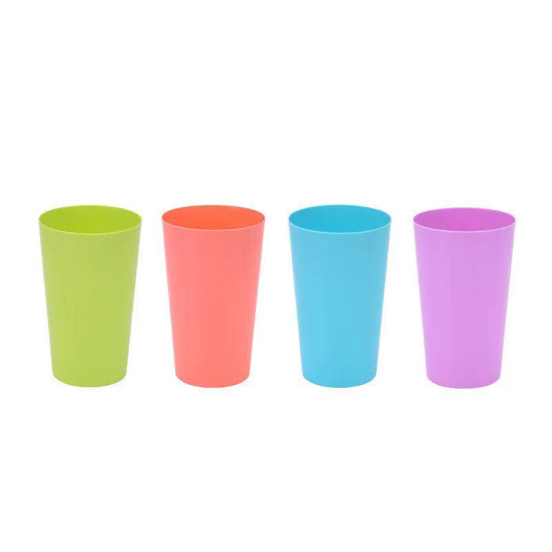 Pack 4PCS 20oz Plastic Disposable Cups Free BPA Unbreakable Large Color ...