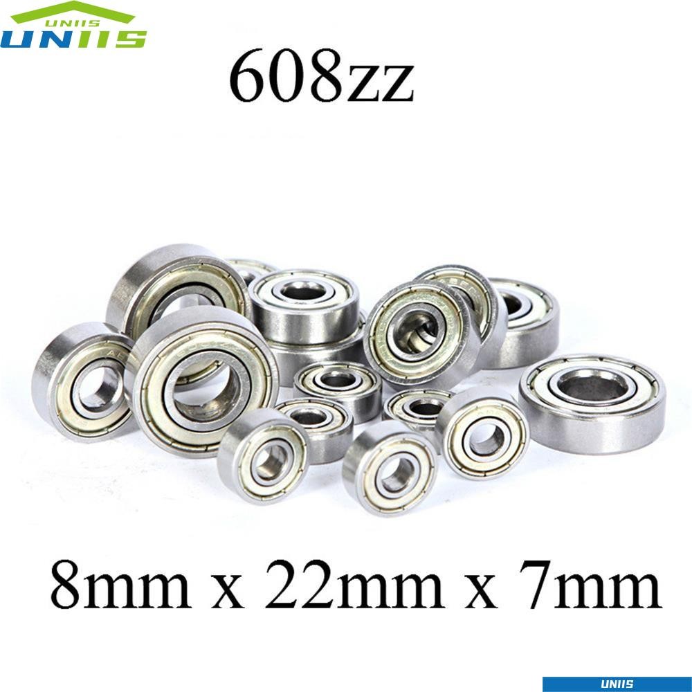 Uniis 10/20 ชิ้น 608ZZ ความต้านทานการกัดกร่อนยอดนิยมทนทานร่องลึก | Shopee Thailand