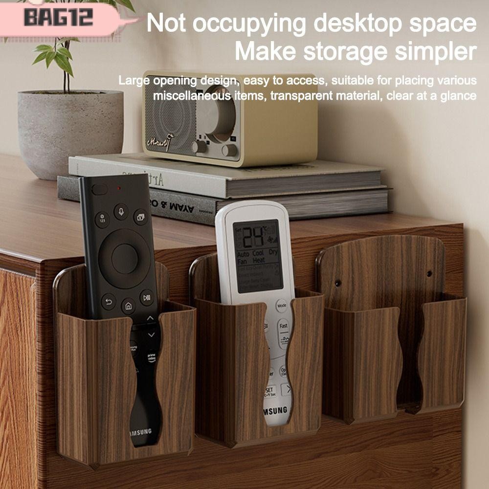 BAG TV Remote Control Storage Box, ที่วางรีโมทคอนโทรลอเนกประสงค์แบบกาว ...