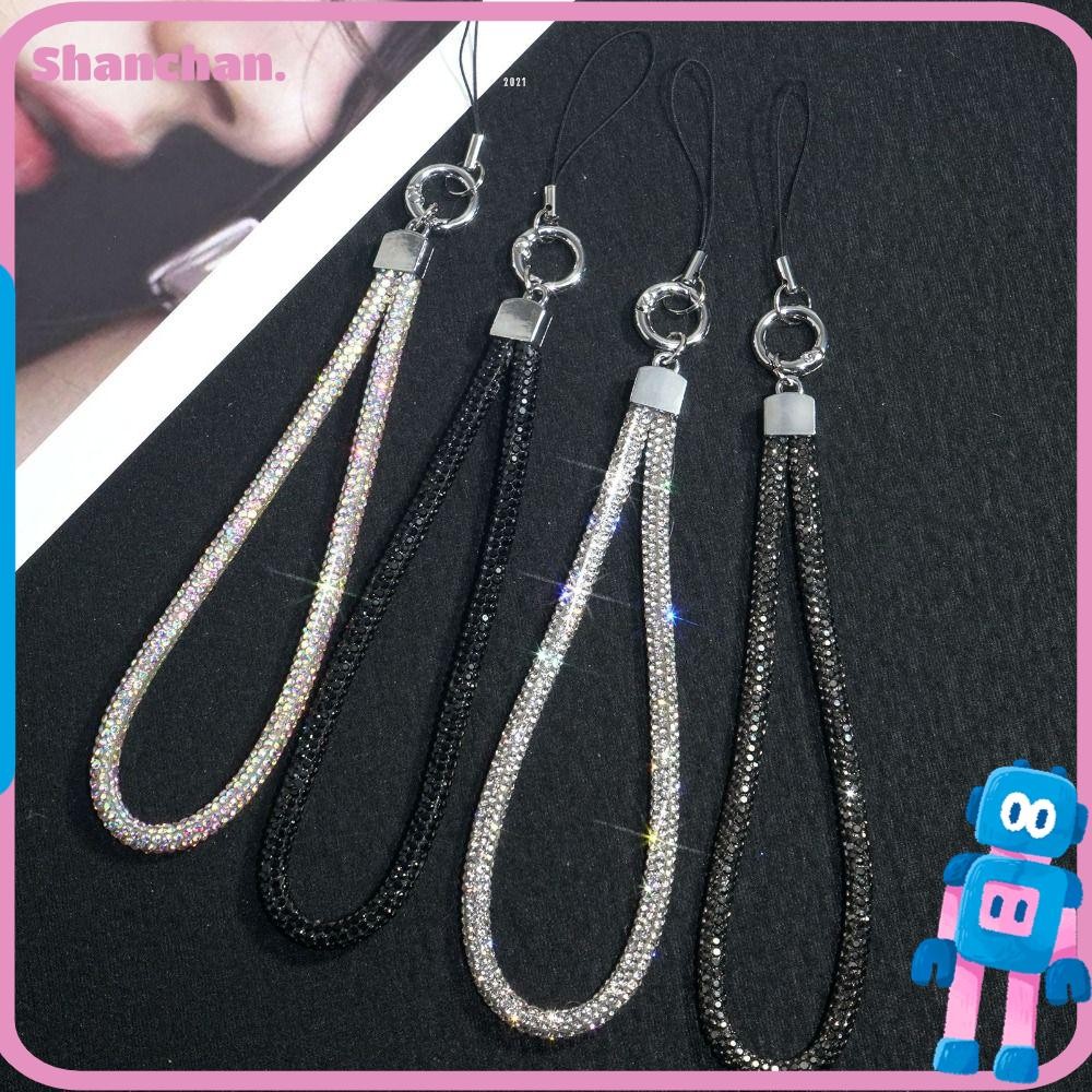 SHANCHAN เชือกเส้นเล็กโทรศัพท์ Rhinestone, Bling Bling Bright Diamond ...