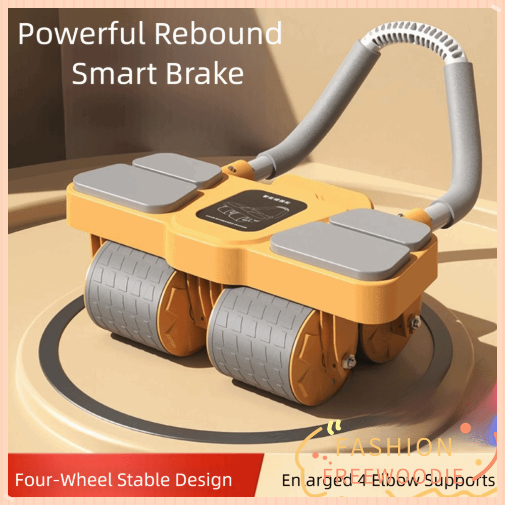 FREEWOODIE ล้อออกกำลังกาย พร้อมเสื่อ 4 ล้อ เพื่อเสริมกล้ามเนื้อหน้าท้อง ...