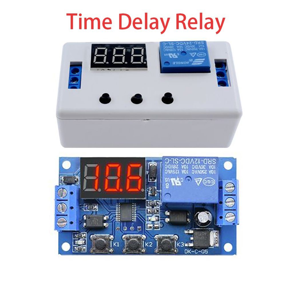 DC 12V 24V LED Digital Display Automation Delay Relay Trigger Time Circuit Timer Control Cycle ...