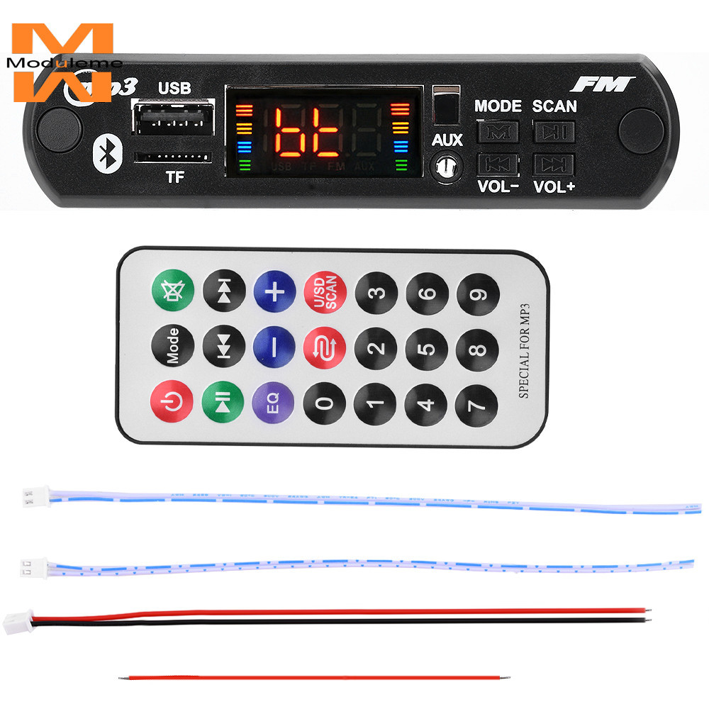 Dc7v-26v 2*40W เครื่องขยายเสียง BT เครื่องเสียงรถยนต์ Mp3 ถอดรหัสบอร์ดถอดรหัสพร้อมฟังก์ชั่นการ ...