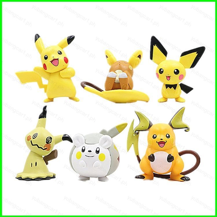 Yb1 5 ชิ้น 6 ชิ้น Pikachu Action Figure ชุดกีฬา cos NARUTO และ crayon ...