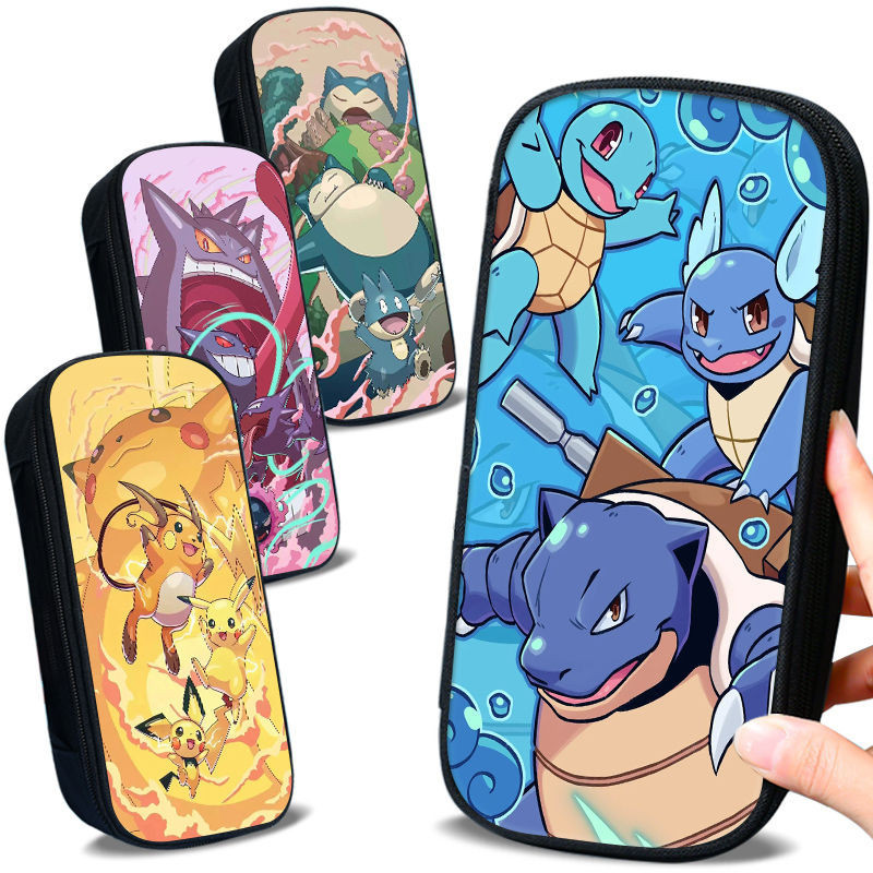 กล่องดินสอผ้าใบ Jenny Turtle, กล่องดินสอนักเรียน, สไตล์ Pokémon Ins ...