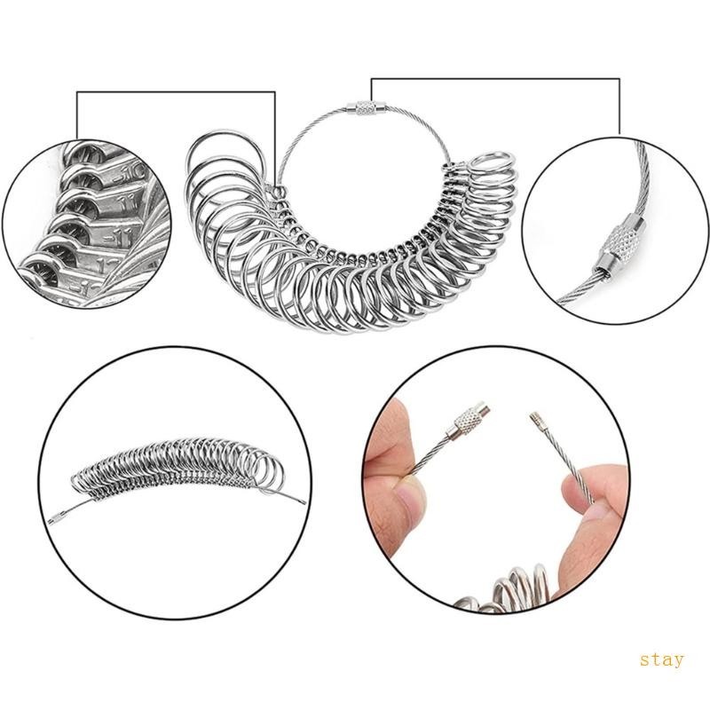 Stay Ring Mandrel Sizer Tool พร้อมแท่งวัดนิ้ว Mandrel | Shopee Thailand