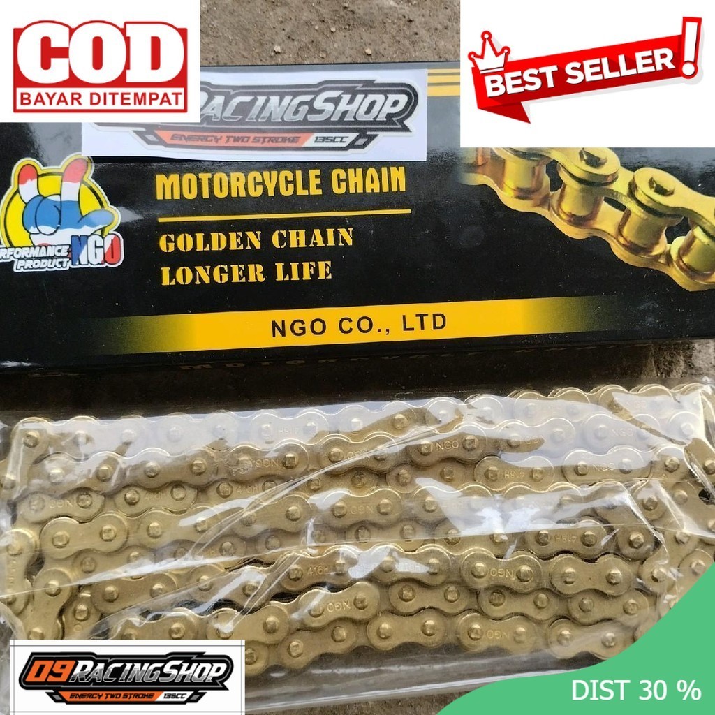 โซ่มอเตอร์ไซค์ Spot Duck NGO Gold 415 130L | Shopee Thailand