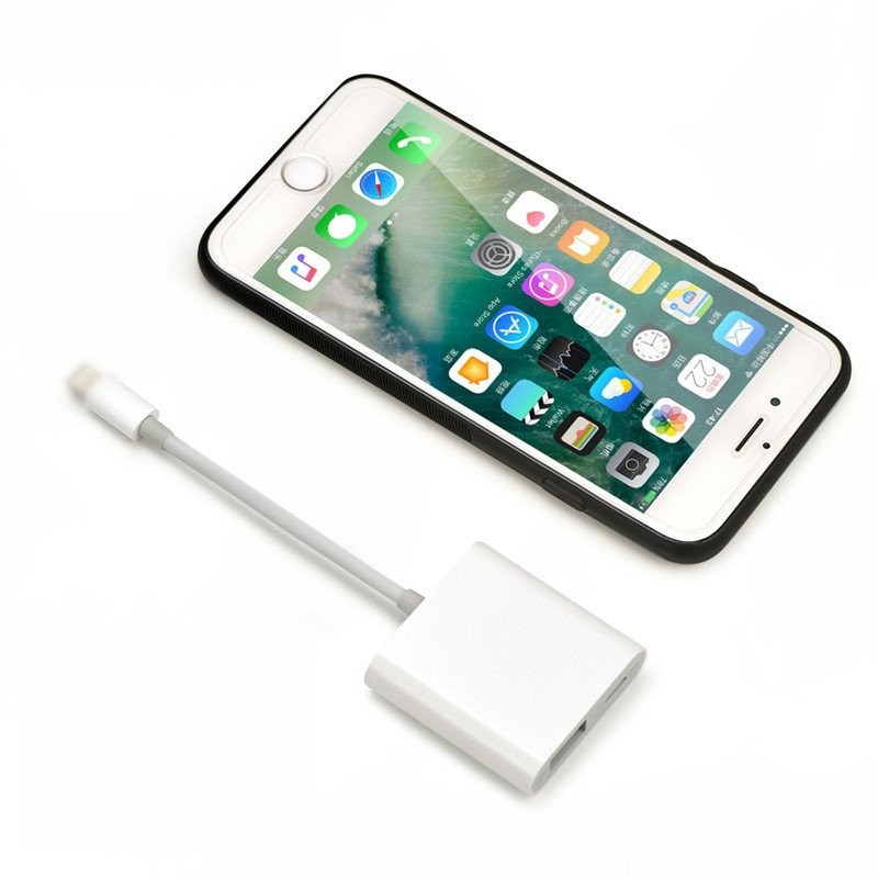 สายเชื่อมต่อสำหรับ Apple iPhone Lighting OTG เครื่องอ่านบัตร USB สาย ...
